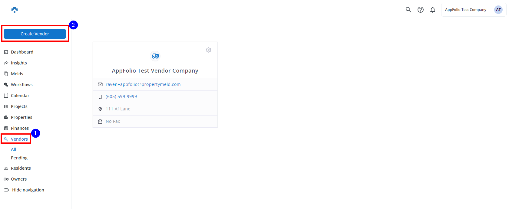 Syncing Vendors - AppFolio – Help Center