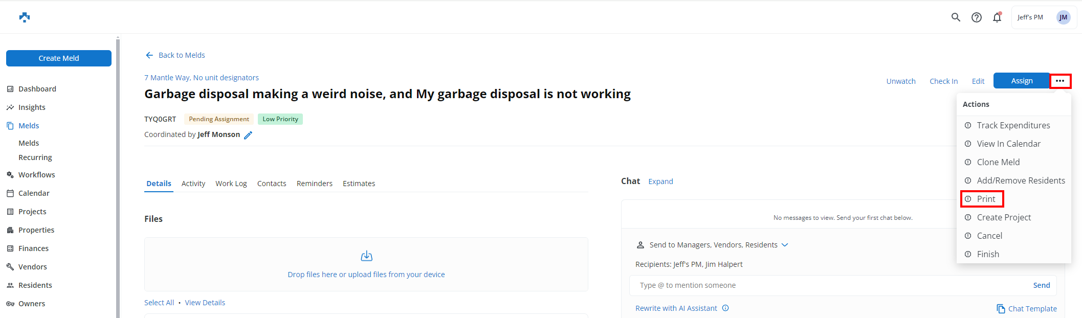 How to Print a Meld – Help Center