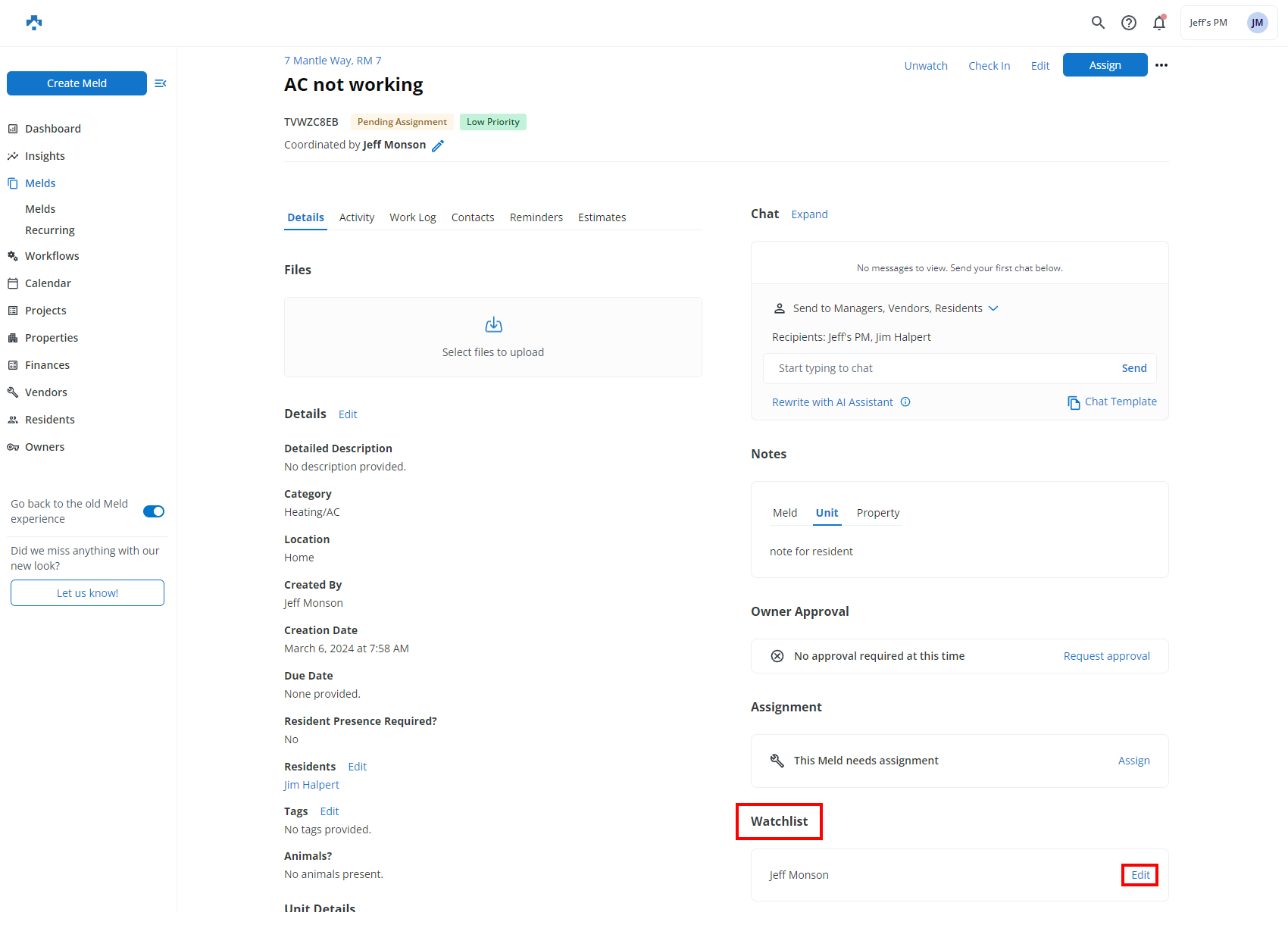 Meld Watchlist – Help Center
