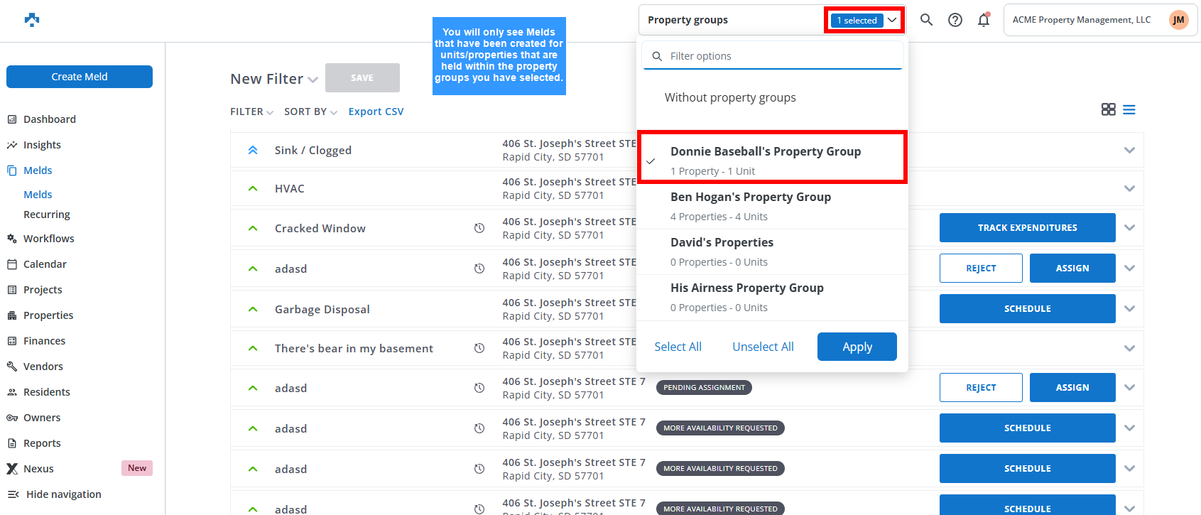 Introducing the Property Group Selector – Help Center